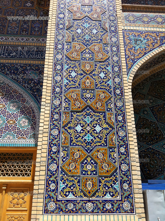 Mosque Exterior Design II|Handmade tiles, Iranian 7 color tiles, Mosque ...
